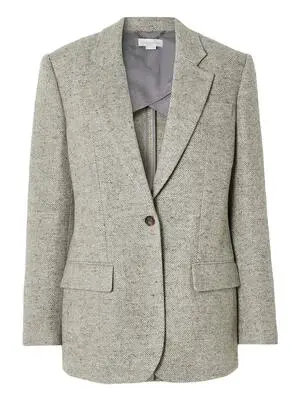 STELLA MCCARTNEY Stella McCartney Wool And Silk-Blend Herringbone Blazer