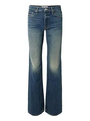 MOTHER The Reifler Mid-rise Straight-leg Jeans - Blue