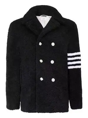 Thom Browne Double-breasted Coat - Black