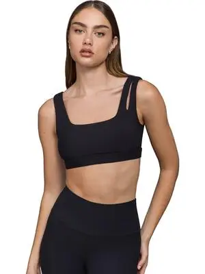 Carbon38 Cutout Bra In Melt - Black
