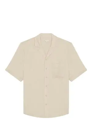 Onia Lyocell Vacation Shirt In Beige - Stone