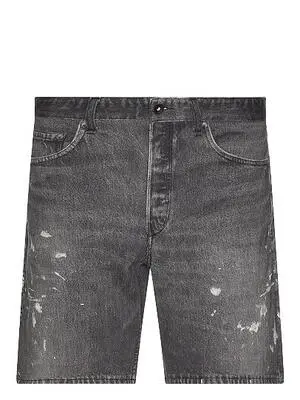 Rag & Bone Fit 4 Miramar Fixed Short - Black Paint Splatter