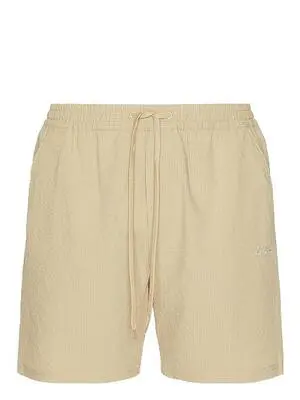 LES DEUX Stan Seersucker Swim Shorts - Irish Cream