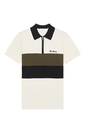 LES DEUX Raul Knitted Polo In White - Ivory