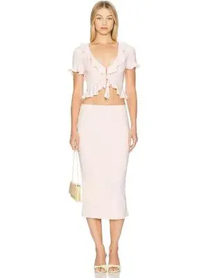 MORE TO COME Dakota Skirt Set - Baby Pink