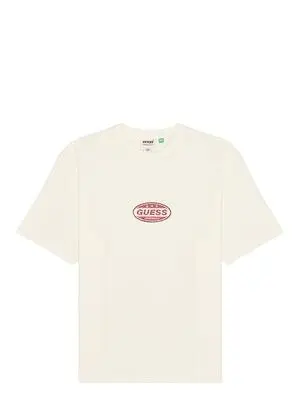 GUESS ORIGINALS Striker Tee In Cream - Sandy Shore