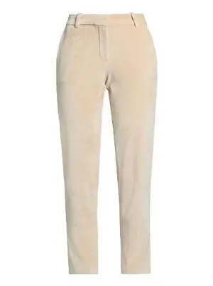 CIRCOLO 1901 Tapered Velvet Pants - Beige