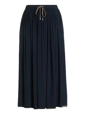 OTTOD'AME Midi Flared Skirt - Blue