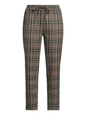 CROCHÈ Tapered Tartan Patterned Pants - Brown