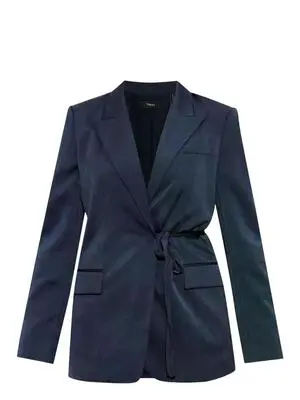 Theory Notched-lapels Blazer - Blue