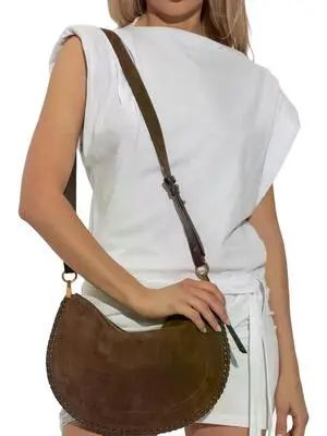 Isabel Marant Oskan Soft Zip Shoulder Bag - Brown