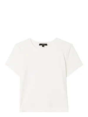 THE PARK Lia Cropped T-shirt - Ivory