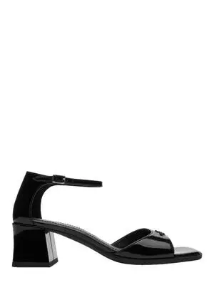 COACH® Block Heel Sandal - Patent/black