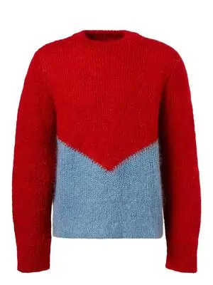 JIL SANDER Mohair-blend Crewneck Sweater - Red