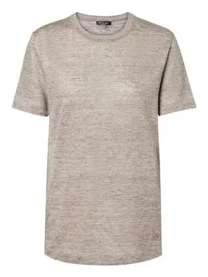 Loro Piana Gargano Linen Jersey T-shirt - Beige