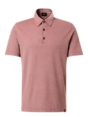 Brioni Brioni Cotton Piqué Polo Shirt Pink