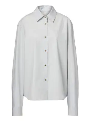 Khaite Agro Cotton Poplin Shirt - Grey