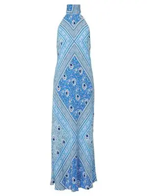 Rixo Maura Printed Maxi Dress - Blue