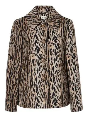 Rixo Leila Leopard-print Jacket - Multicoloured