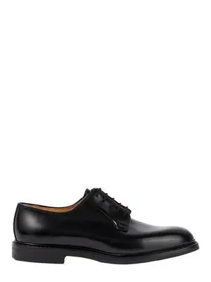 George Cleverley Archie Calf Leather Derby Shoes - Black