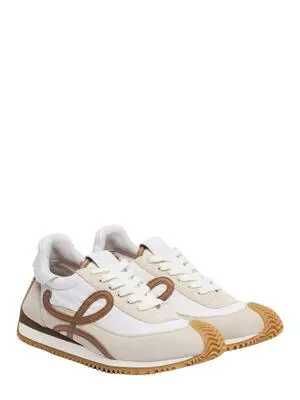 Loewe Flow Runner 2.0 Suede-trimmed Sneakers - Multicoloured