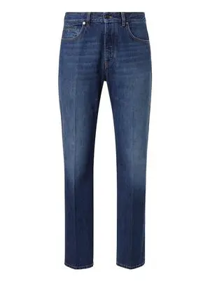 Givenchy Faded Mid-rise Straight Jeans - Blue
