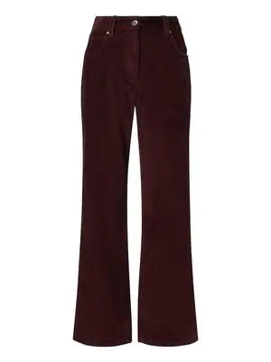 Brunello Cucinelli Corduroy Straight Pants - Brown