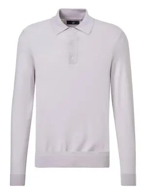 Dunhill Cashmere Polo Sweater - Purple