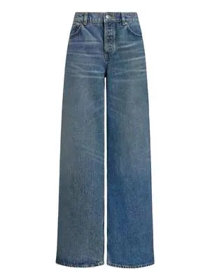 12 STOREEZ High-waist Cotton Jeans - Blue