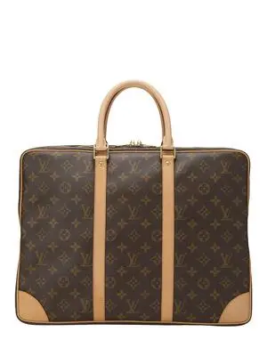 LOUIS VUITTON Monogram Porte Documents-voyage Briefcase - Brown
