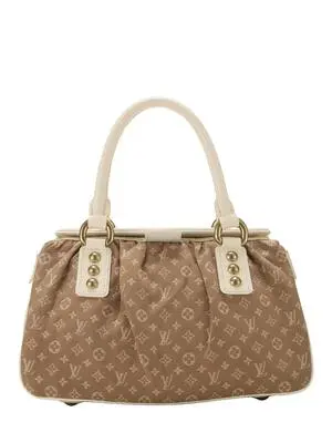 LOUIS VUITTON Monogram Mini Lin Trapeze - Brown