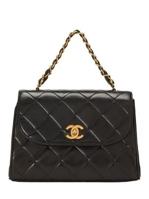 CHANEL Quilted Lambskin Chain Handbag