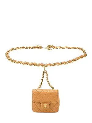 CHANEL Quilted Lambskin Leather Belt Bag