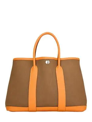 HERMÈS Hermès Toile Garden Party 30cm Tote