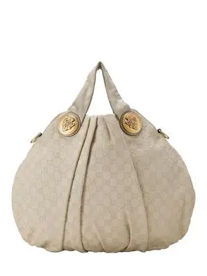 Gucci Guccissima Hysteria Convertible Hobo - Cream