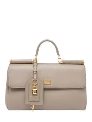 Dolce & Gabbana Dolce & Gabbana My Sicily Leather Handbag Beige