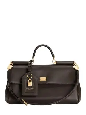 Dolce & Gabbana Dolce & Gabbana My Sicily Leather Handbag Dark