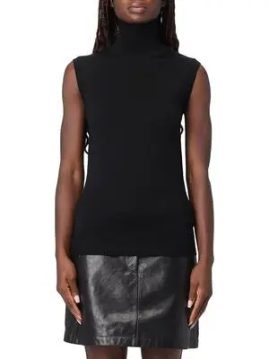 Sportmax Sleeveless High Neck Top - Black