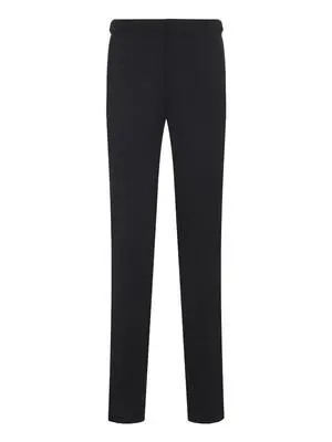 TOM FORD Wool Straight Leg Pants - Black