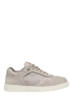 Dior B27 Uptown Low Oblique Suede Sneakers - Grey