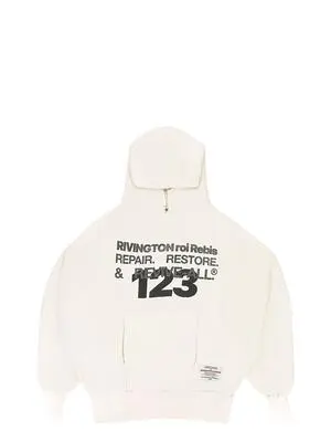 RIVINGTON ROI REBIS Repair Restore Revive Hoodie - Cream