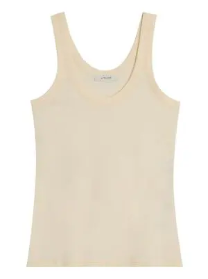 LEMAIRE Ribbed Tank Top - Cream