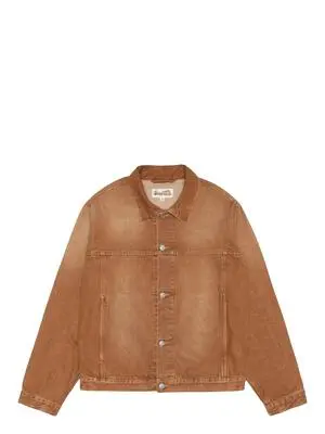 StÜssy Trucker Jacket Vintage Denim - Brown