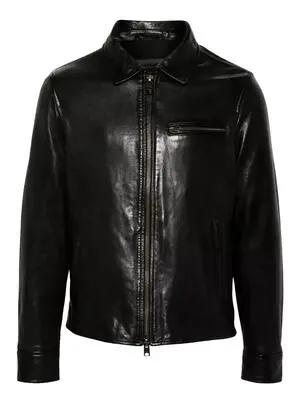 ALLSAINTS Miller Leather Jacket - Black