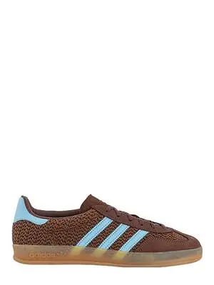 Adidas Gazelle Indoor Woven And Leather Low-top Trainers - Preloved Brown Clear Sky