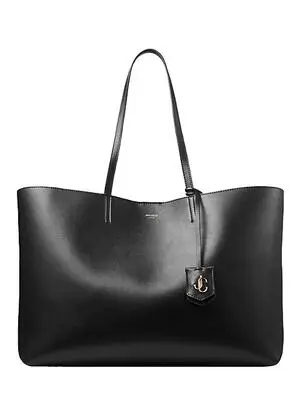JIMMY CHOO Leather East-west Tote Bag - Black/light Gold