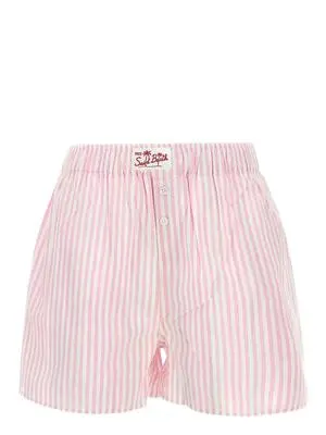 MC2 SAINT BARTH Cotton Thigh Length Shorts - Pink