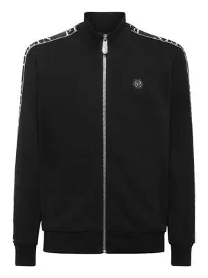 Philipp Plein Logo-tape Zip-up Track Jacket - Black