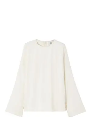 Loulou De Saison Aiza Jersey Blouse - Ivory