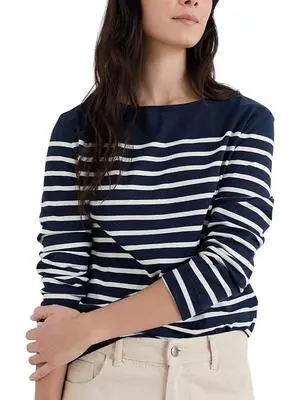 SEASALT CORNWALL Sailor Shirt - Falmouth Breton Maritime Chalk